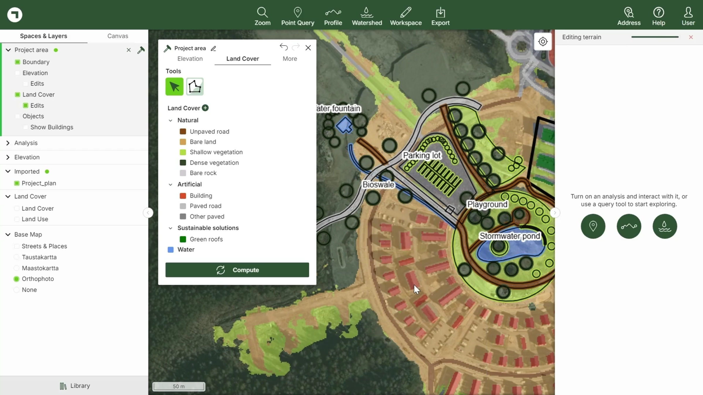 Land cover editing – Scalgo